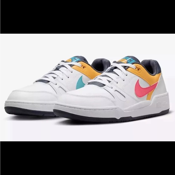 Nike | Shoes | Nike Full Force Low 9s Neon Pack White | Poshmark